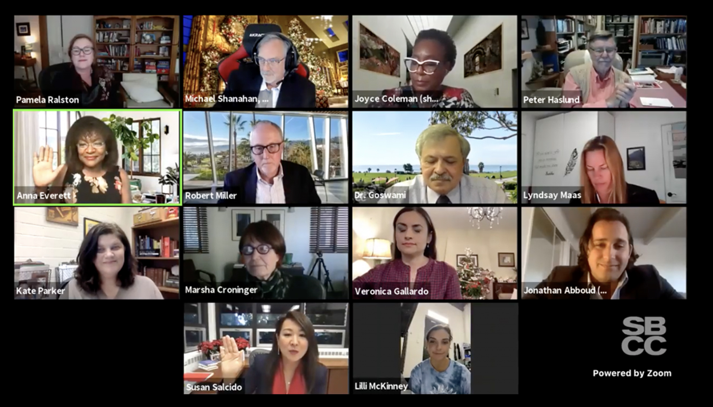 SBCC Board swears in newcomer Anna Everett, re-elected Trustees ...